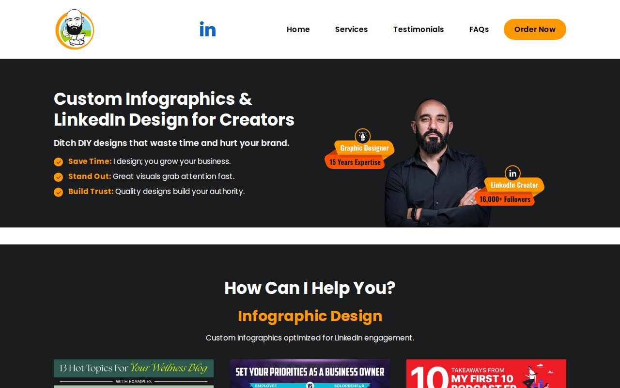 Custom Infographics & LinkedIn Design for Creators